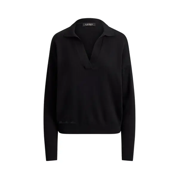 Ralph Lauren Cotton-modal Polo Sweater - Black