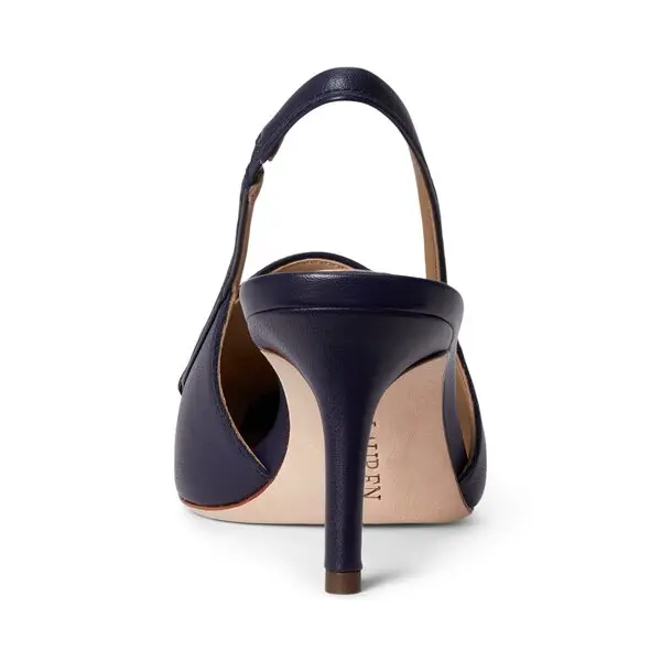Ralph Lauren Khloe Nappa-canvas Slingback Loafer Pump