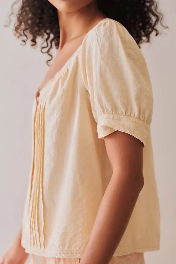 Free People On Repeat Lounge Top - Ecru