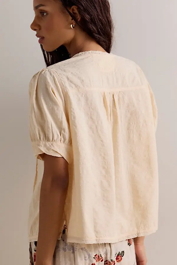 Free People On Repeat Lounge Top - Ecru