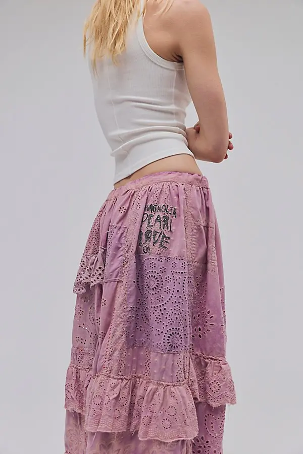 MAGNOLIA PEARL Eyelet Maxi Skirt