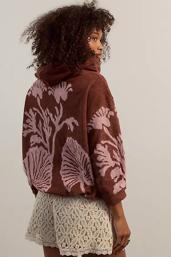 Free People Shell Baby Hoodie - Chocolate Combo