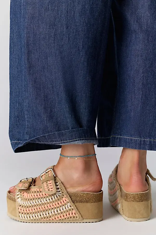 Intentionally Blank Spring Breaker Flatform Sandals