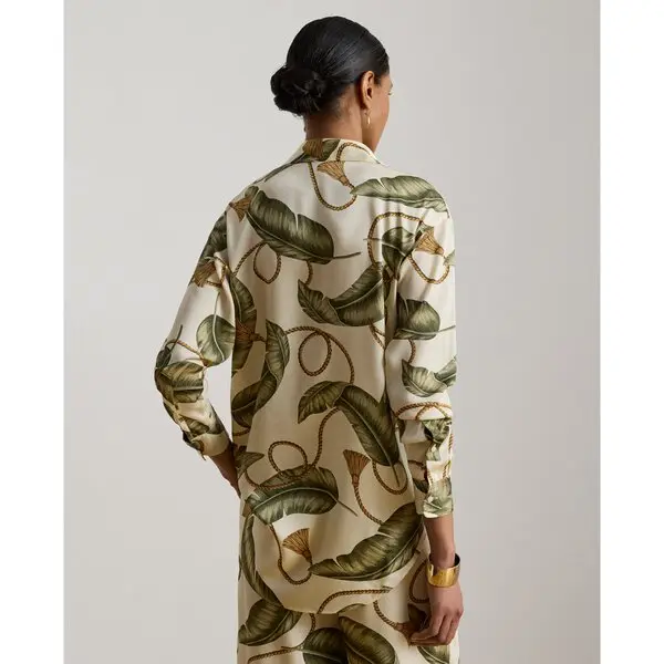Ralph Lauren Relaxed Fit Twill Shirt With Rope Print