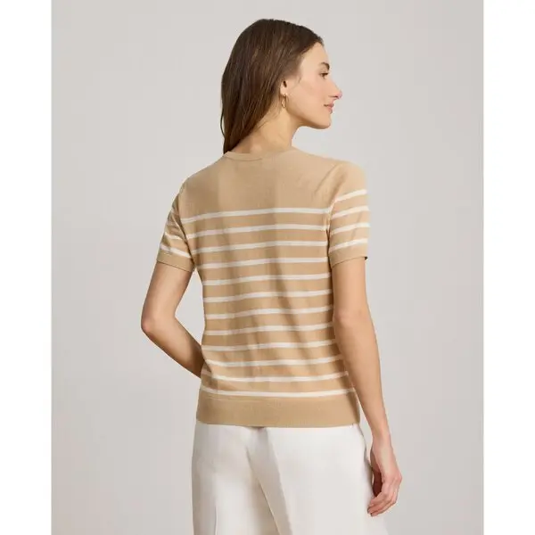Ralph Lauren Striped Short-sleeve Sweater