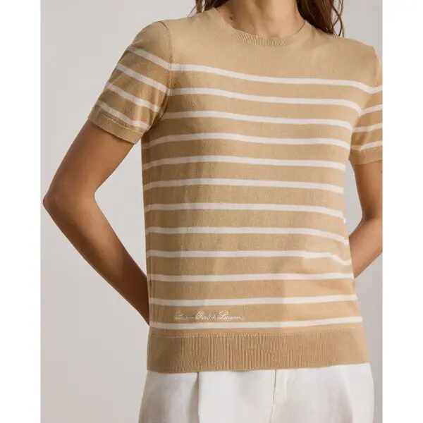 Ralph Lauren Striped Short-sleeve Sweater