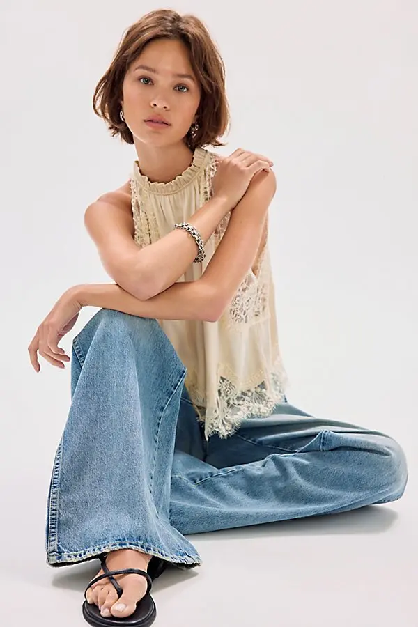 AMO Frida High-rise Wide-leg Jeans