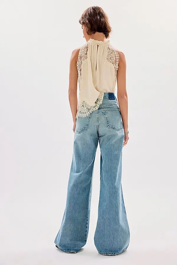 AMO Frida High-rise Wide-leg Jeans