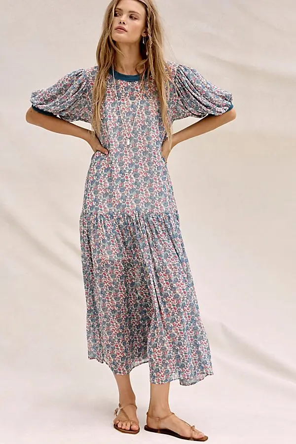 Free People Courtside Crush Maxi Dress - Garden Combo