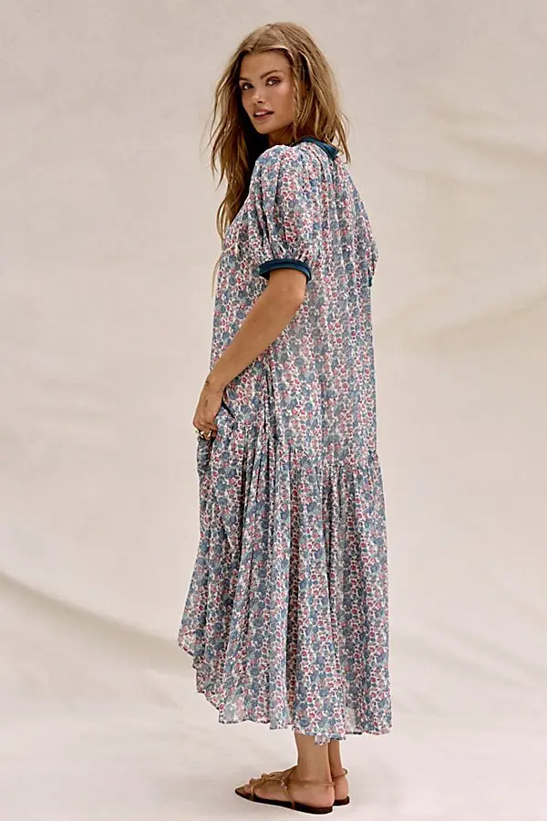 Free People Courtside Crush Maxi Dress - Garden Combo