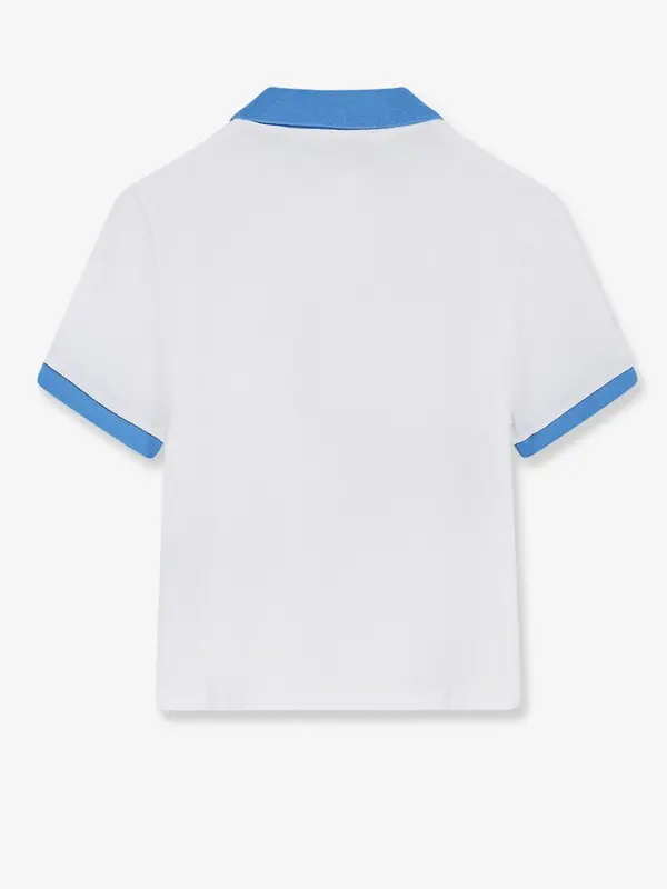 Versace Cotton Polo Shirt With Medusa Embroidery