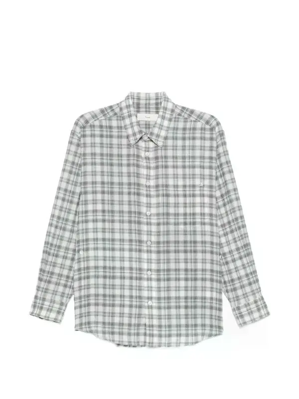 DUNST Check-pattern Long-sleeve Shirt