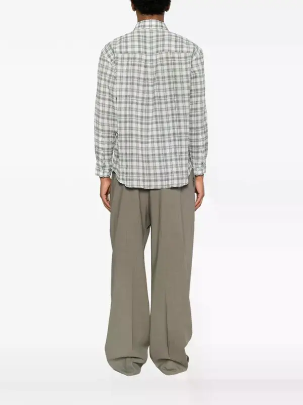 DUNST Check-pattern Long-sleeve Shirt