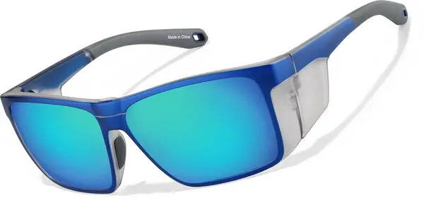 Zenni Full Rim Square Eyeglasses With Detachable Strap - Blue