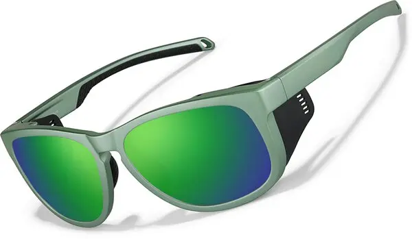 Zenni Full Rim Square Eyeglasses With Detachable Strap - Sage Green