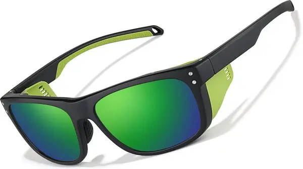 Zenni Sporty Square Plastic Full Rim Eyeglasses With Removable Strap - Black