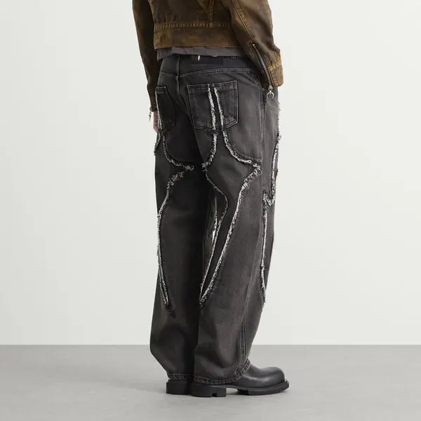 THUG CLUB Tribal Stitch Denim Jeans