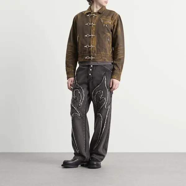 THUG CLUB Tribal Stitch Denim Jeans