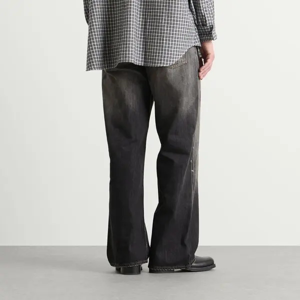 Acne Studios 1981 Trafalgar Wash Wide Leg Jeans - Black