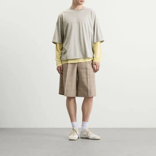 AMI Paris Mercerised Jersey Adc Double Layer T-shirt
