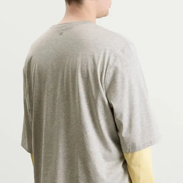 AMI Paris Mercerised Jersey Adc Double Layer T-shirt