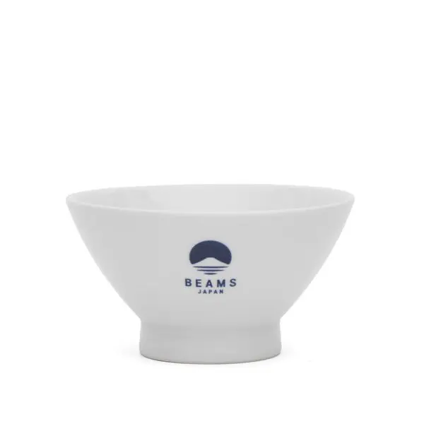 BEAMS Ceramic Rice Bowl - White