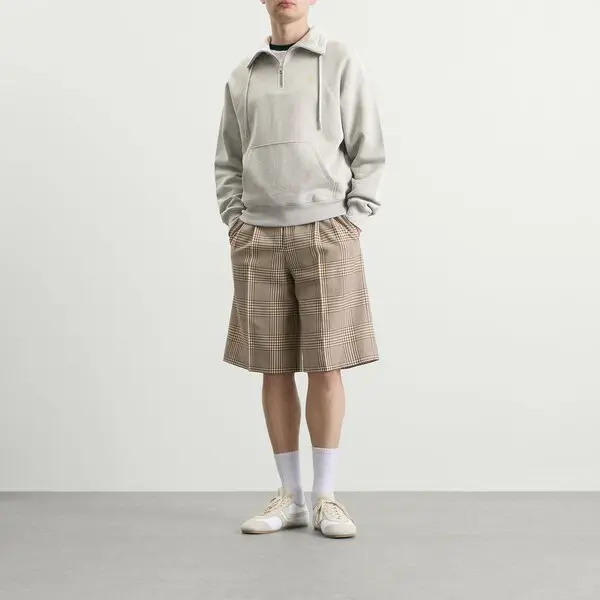 Ami Cotton Zip Up Sweatshirt With Embroidered Logo