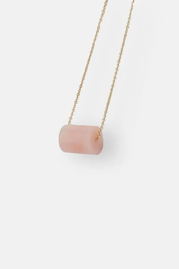 ALIITA Deco Cylinder Necklace - Oro
