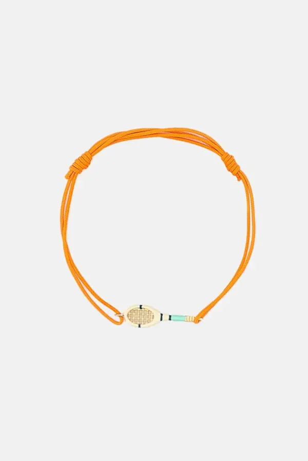 ALIITA Tennis Racquet Charm Bracelet - Orange