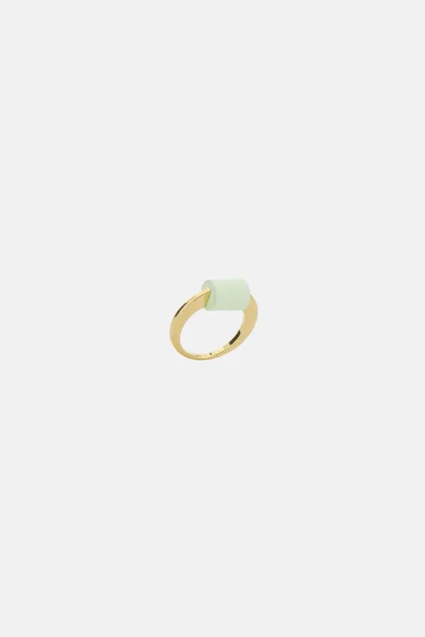 ALIITA Art Deco Cylinder Ring - Oro