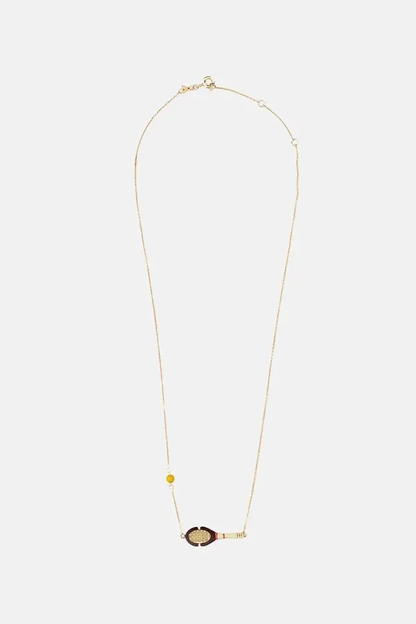 ALIITA Tennis Racquet Charm Necklace