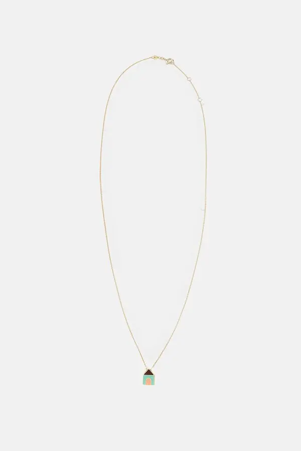 ALIITA Casita Bold Enamel Necklace - Oro