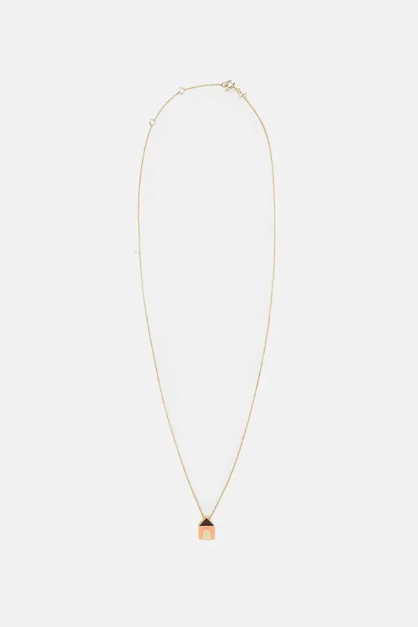 ALIITA Casita Bold Enamel Necklace - Oro