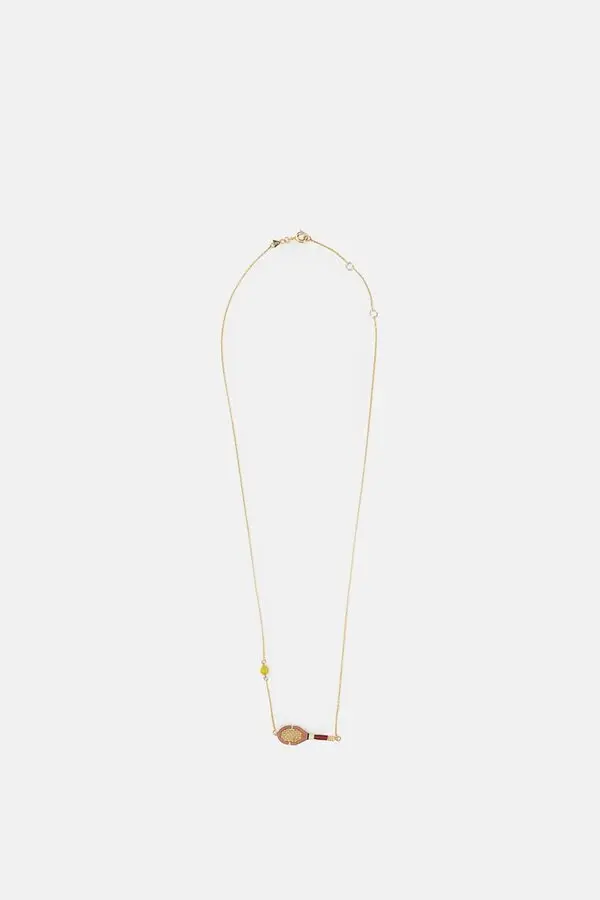 ALIITA Tennis Racquet Charm Necklace