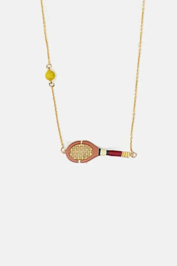 ALIITA Tennis Racquet Charm Necklace