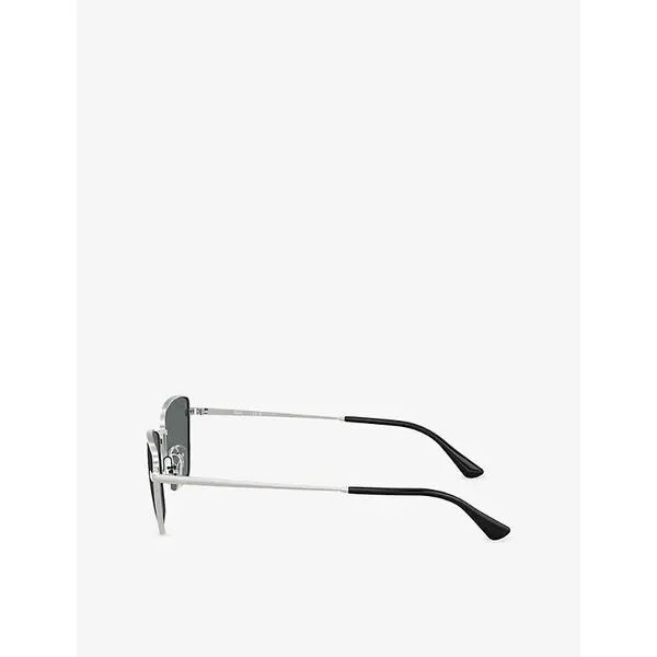 Ray-ban Irregular Frame Metal Sunglasses - Silver