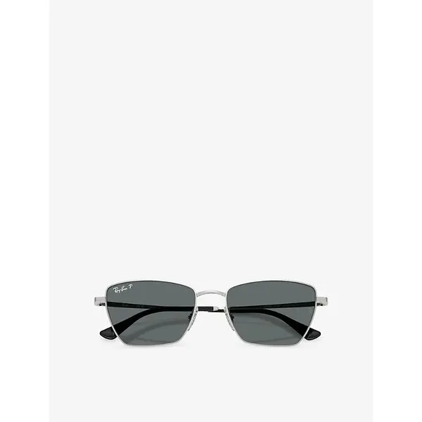 Ray-ban Irregular Frame Metal Sunglasses - Silver