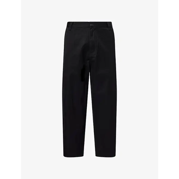 Carhartt Work In Progress Brady Straight-leg Cotton Trousers - Black