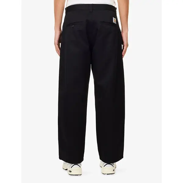 Carhartt Work In Progress Brady Straight-leg Cotton Trousers - Black