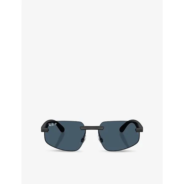 Ray-ban Irregular Frame Sunglasses - Black