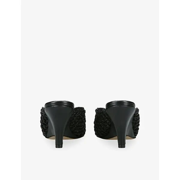 Le Monde Beryl Victoria Leather Mules - Black