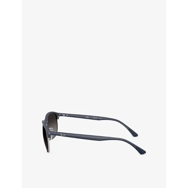 Ray-ban Rb4469 Square-frame Polarized Sunglasses - Blue
