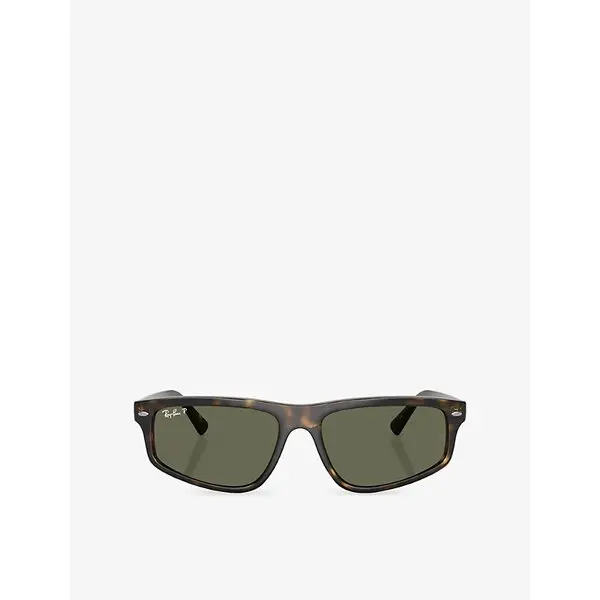 Ray-ban Irregular Frame Tortoiseshell Propionate Sunglasses - Brown