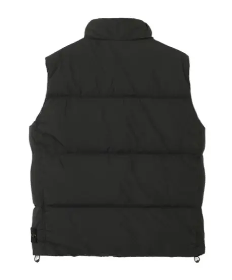 Stone Island Logo Patch High Neck Gilet - Black