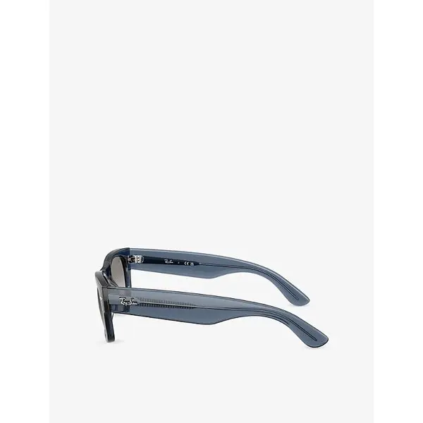 Ray-ban Mega Wayfarer Ii Square-frame Acetate Sunglasses - Blue