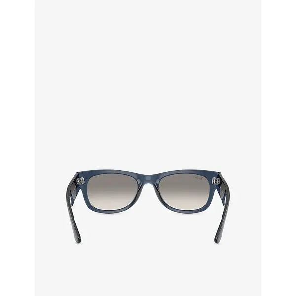 Ray-ban Mega Wayfarer Ii Square-frame Acetate Sunglasses - Blue