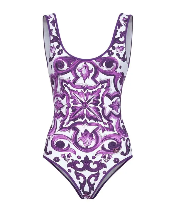 Dolce & Gabbana Majolica Print One-piece Swimsuit - Multi-color