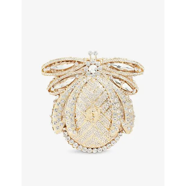 DUNE Embellished Bug Metal Clutch Bag