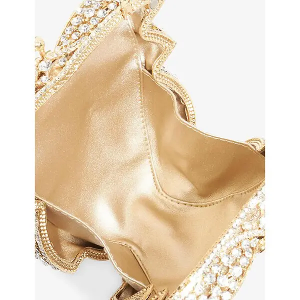 DUNE Embellished Bug Metal Clutch Bag