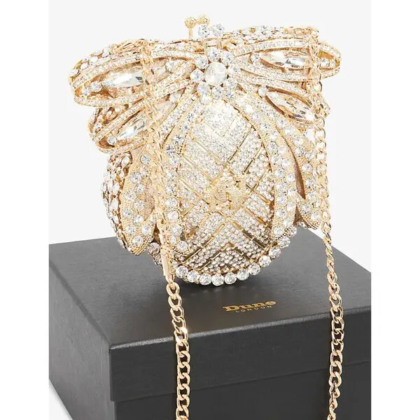 DUNE Embellished Bug Metal Clutch Bag